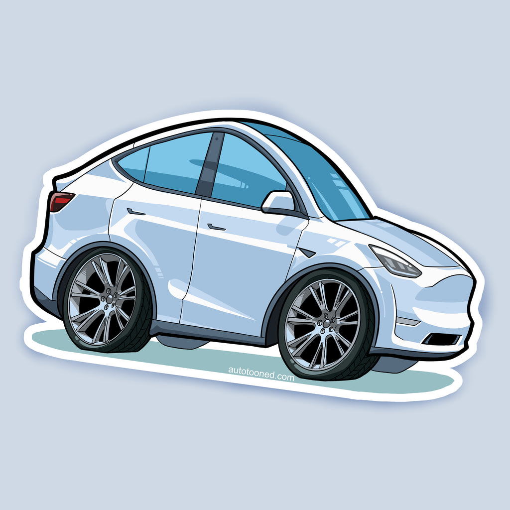 Tesla Model Y Sticker – Auto Tooned