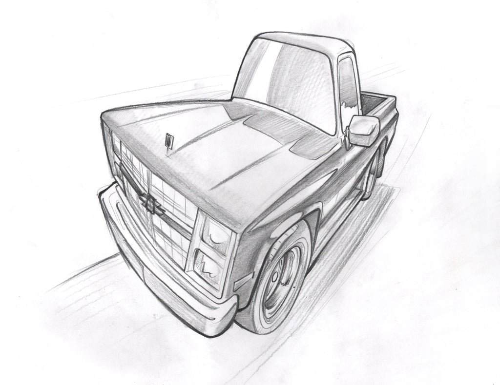 Chevy Silverado Truck Drawings